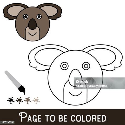 재미있는 코알라 얼굴은 착색 쉬운 교육 게임 수준과 유치원 아이들을위한 색칠 공부책 0명에 대한 스톡 벡터 아트 및 기타 이미지 0명 공부 교습 Istock