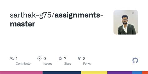 github sarthak g75 assignments master