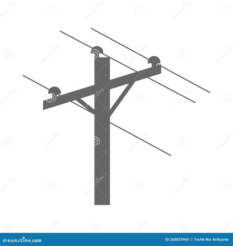 Electric Pole Icon Design Stock Illustration Illustration Of