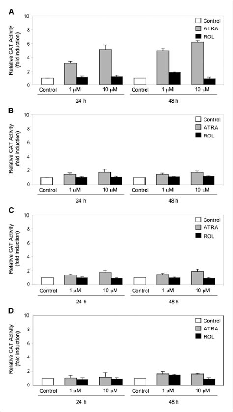 Retinol Does Not Induce Rare Cat Reporter Gene Expression Hct 15 A