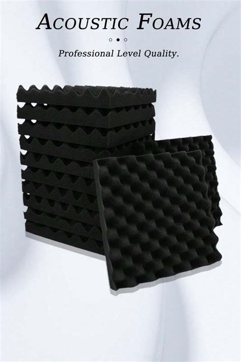 Touo 61224 Pcs Egg Crate Acoustic Foam Fireproof Soundproofing Foam