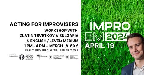 Zlatin Tsvetkov Acting For Improvisers Bulgaria Level Medium