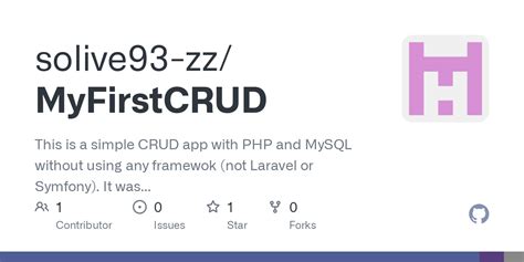 GitHub Solive93 Zz MyFirstCRUD This Is A Simple CRUD App With PHP