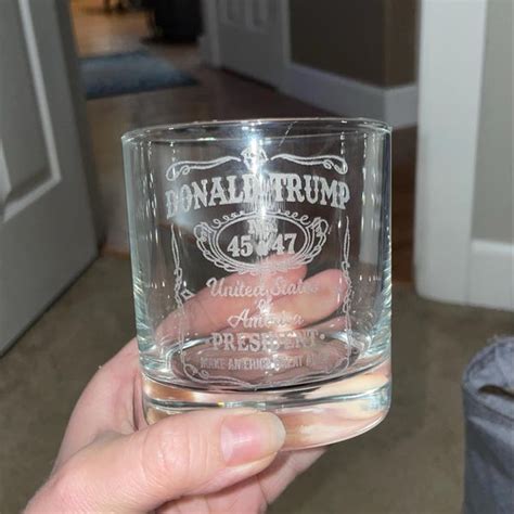 Donald Trump Presidency Design Laser Engraved Whiskey Glass Maga