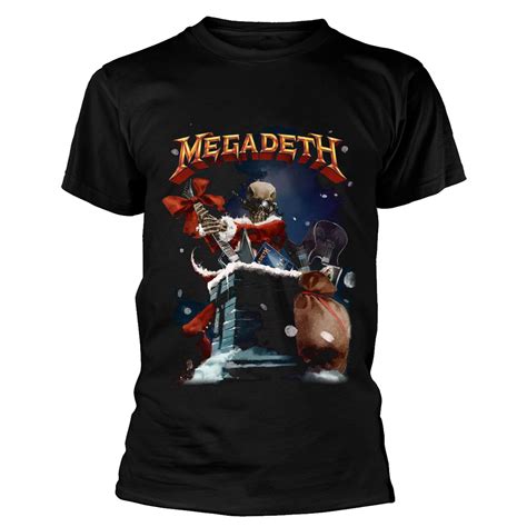 Megadeth Flaming Vic Black T Shirt