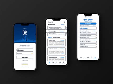 Portal Uc App Concept Design University App On Behance