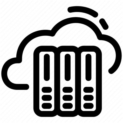 cloud data network server internet computer connection icon