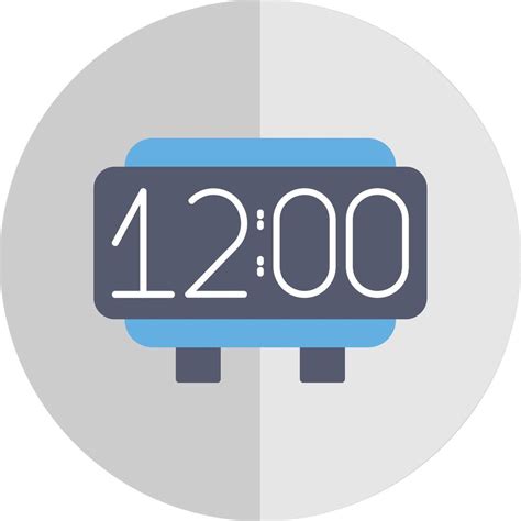Digital Clock Flat Scale Icon Vector Art At Vecteezy