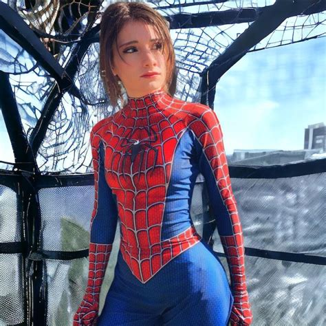 Tobey Maguire Spiderwoman Cosplay Halloween Women Classic Raimi
