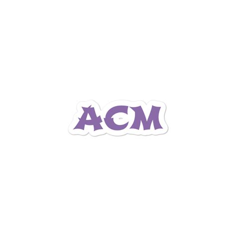 Bubble Free Stickers Acm The Chiari Project