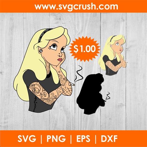 100 Disney Punk Princess Svg Cut Files Dxf Png Eps Format