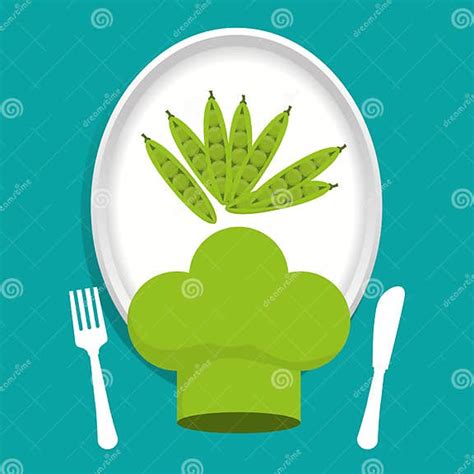 Vegan Design Organic Icon Healthy Food Concept Vector Illustration