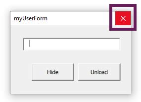 How To Close VBA UserForm Hide Vs Unload
