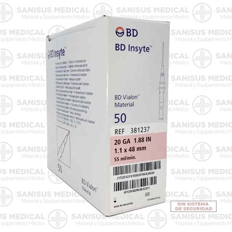 Catéter Bd Insyte Vialon 20ga Caja 50 Uds Sanisus Medical