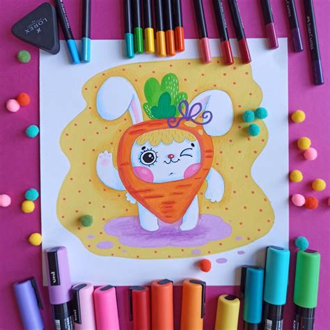 Заяц в костюме морковки - Онлайн-курсы Lil School