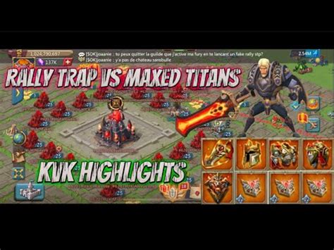 Rally Trap VS Maxed Titans Lords Mobile YouTube