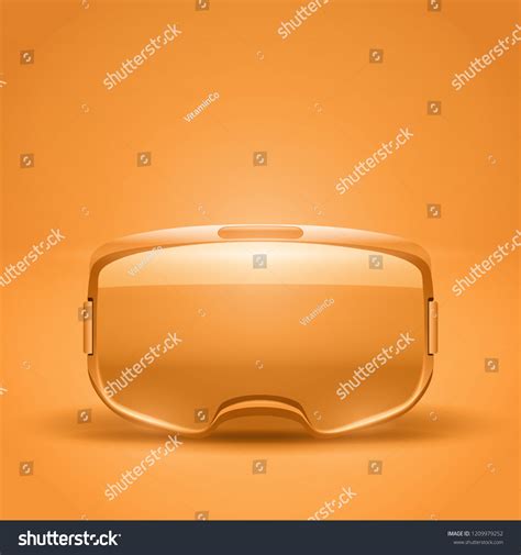 Original Stereoscopic 3d Vr Headset Presentation Stock Vector Royalty