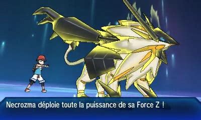 Pokémon Ultra Soleil et Ultra Lune Necrozma Crinière du Couchant