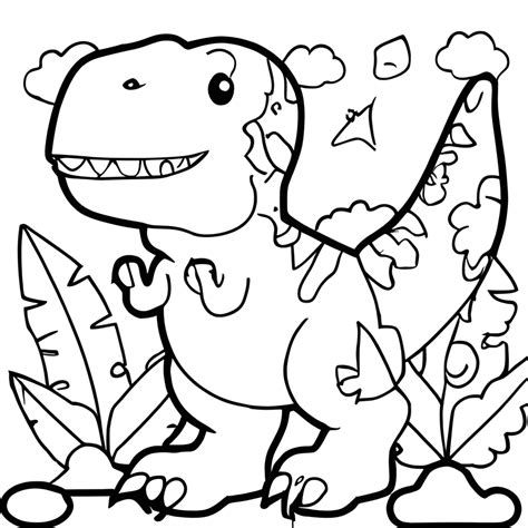 Desenho Para Colorir Dinossauro