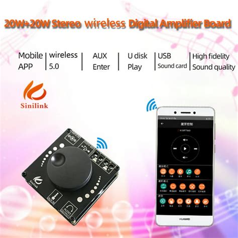 Xy Ap15h 20wx2 Subwoofer Amplificador App Control Módulo Compatible Con