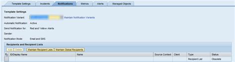 2266810 Recipient List Has Status Obsolete In System Monitoring