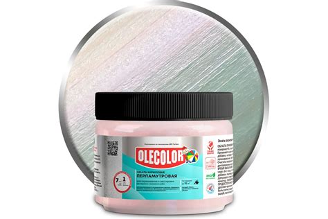 Акриловая эмаль OLECOLOR перламутровая, универсальная, хамелеон, 0.1 кг ...