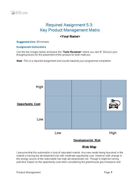 ISB PM Week 5 Required Assignment 5 Required Assignment 5 Key