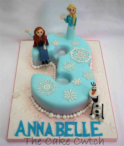 Frozen Number 3 Cake By The Cake Cwtch Cakesdecor