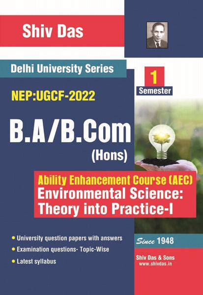 Environmental Science For Bcom Hons Semester 1 Nep Ugcf 2022