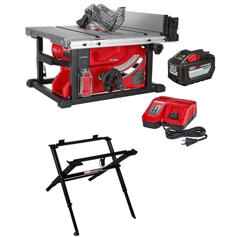 Milwaukee M18 Table Saw Kit With One Key Folding Table Saw Stand
