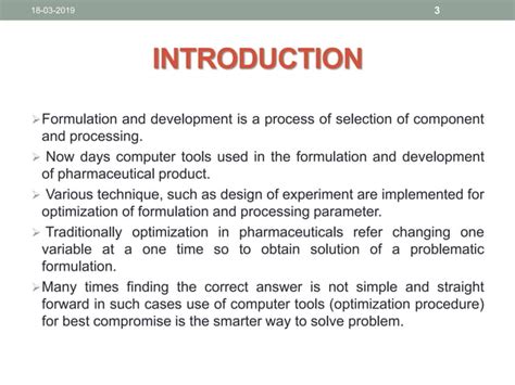 Formulation Data Analysis By Softwares [autosaved] Pptx