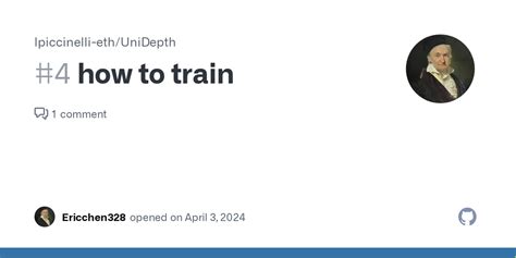 How To Train · Issue 4 · Lpiccinelli Ethunidepth · Github