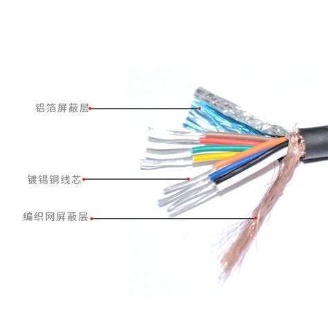 秋叶原Q2807手拉手8芯话筒线纯铜双屏蔽多芯信号线会议鹅颈音频线 虎窝淘