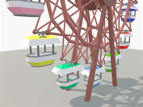 колесо обозрения 3D Модель $5 - .obj .fbx .dae .blend .3ds - Free3D