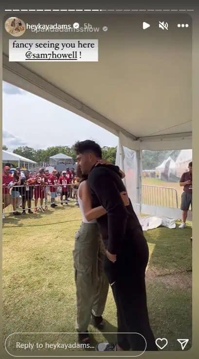 Kay Adams Gets Handsy With Sam Howell At Training Camp
