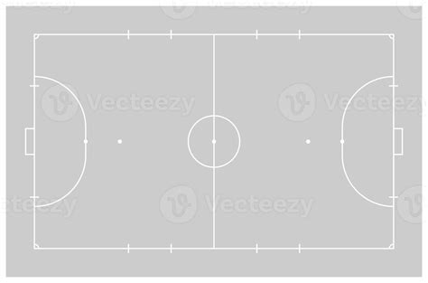 Futsal Court Or Indoor Soccer Field Layout For Illustration Pictogram