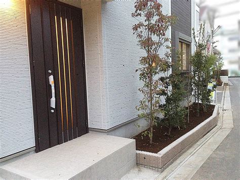 杉並区 上荻 新築戸建 「植栽」【杉並区上荻のオプション】 杉並区の外構・エクステリアは東京グラウンドサービス