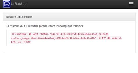 Linux Image Backups With UrBackup Y UrBackup Developer Blog