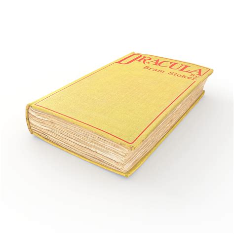 Bram Stoker Dracula Book First Edition 3d Model Cgtrader