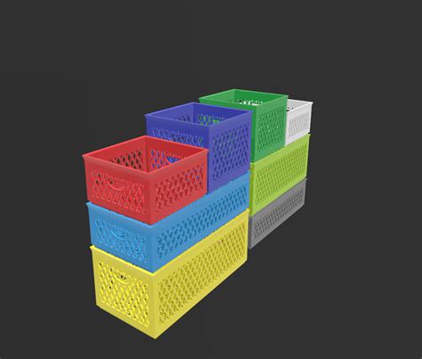 🏢 Stackable Storage Crates・ Stl File For 3d Printing・cults
