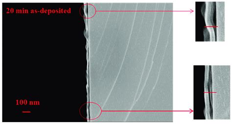 Cross Sectional Scanning Electron Micrograph Sem Of The As Deposited Download Scientific