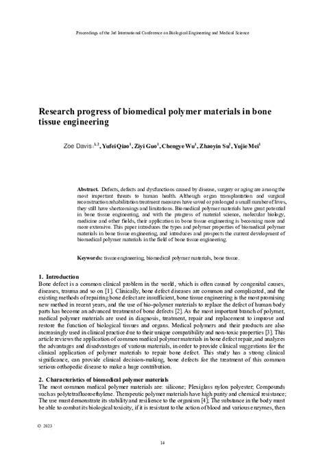 pdf research progress in bone tissue engineering
