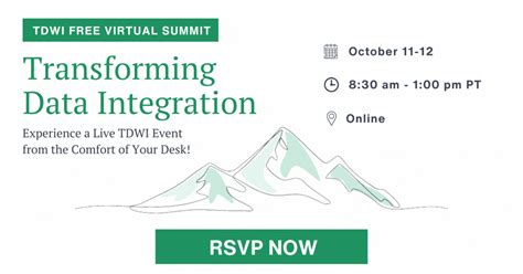 Tdwi On Linkedin Tdwi Online Summit To Modernize Data Integration