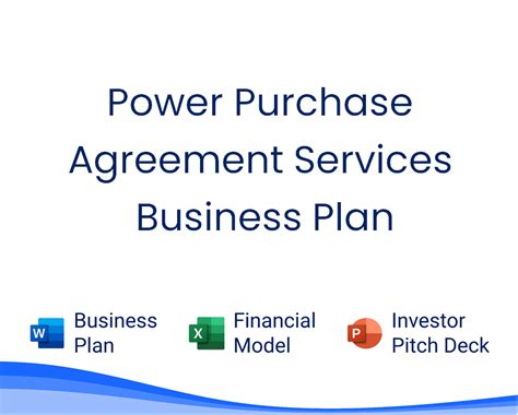 Power Purchase Agreement Services Business Plan 2025
