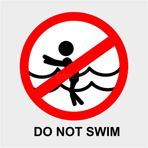 Prohibited Swim Stock Illustrations 497 Prohibited Swim Stock