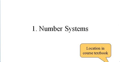 ICT Number System 1st Lecture Slides