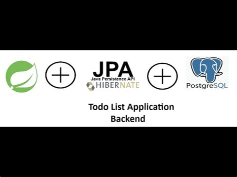 Spring Boot JPA To Do List Application Tutorial Part 1 Project Setup