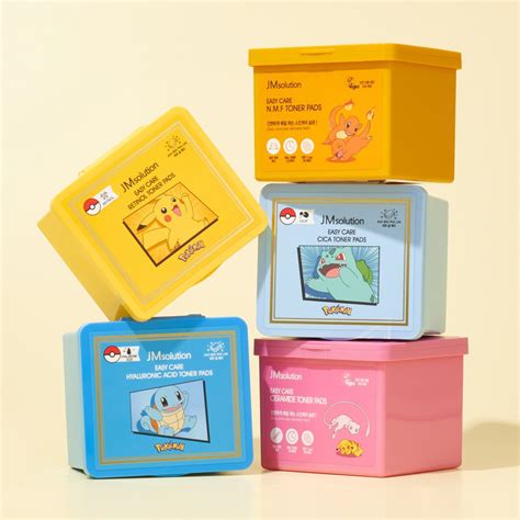 Jm Solution X Pokemon Toner Pad 70ea 4 Type Ship From Korea Shopee