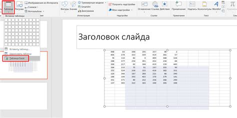 Как сделать таблицу в презентации Powerpoint простое руководство с