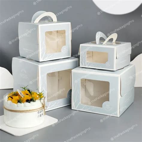 Wholesale Custom Printed 4 5 6 8 Inch Birthday Cake Carrying Box